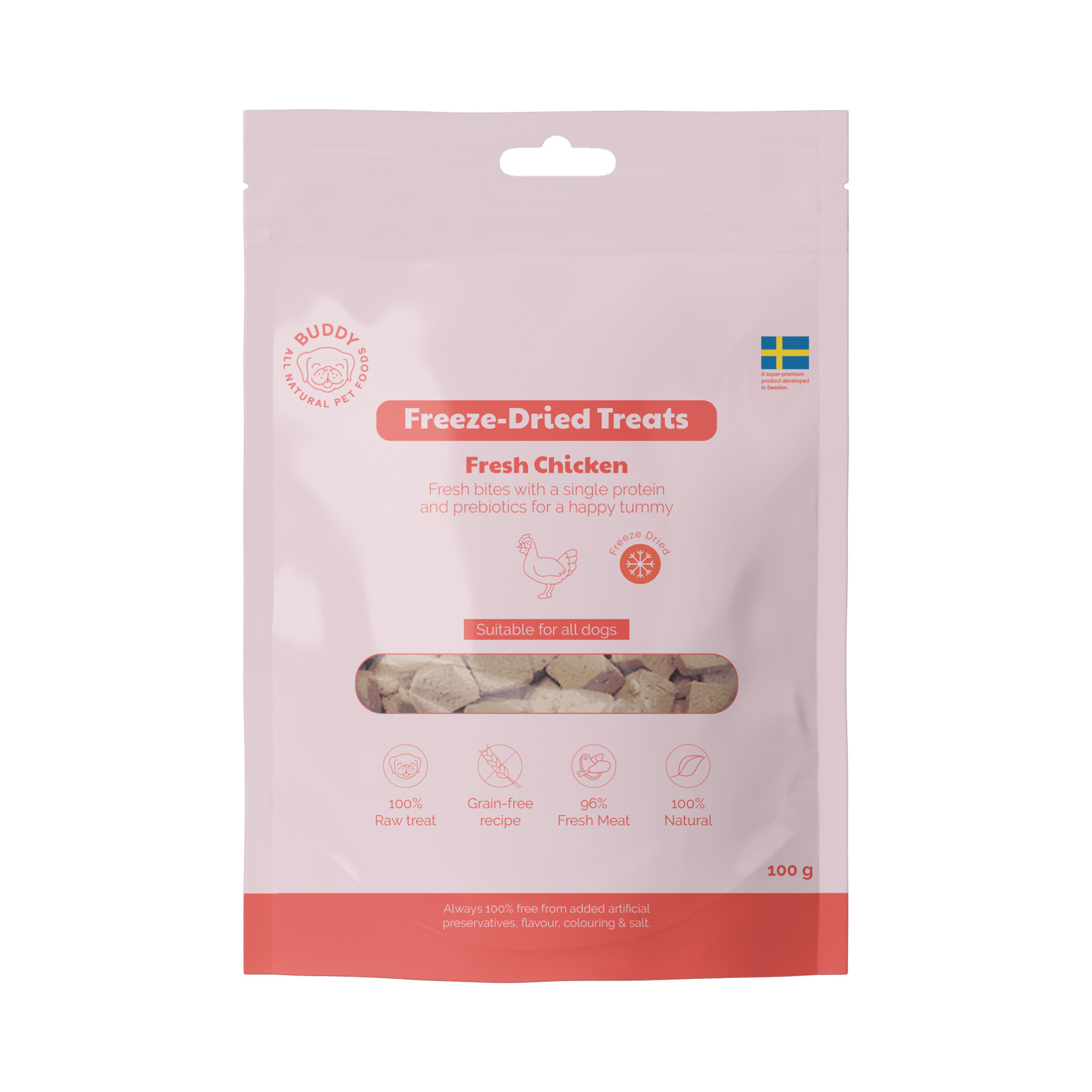 Buy Buddy Freeze-Dried Treats Fresh Chicken for your dog | Tinybuddy