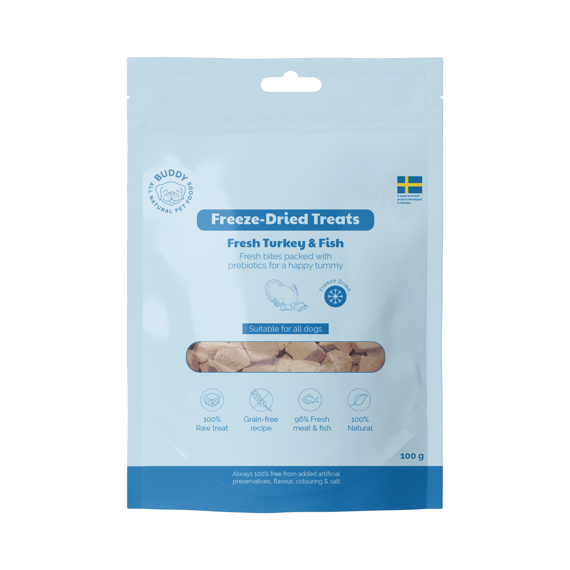 Buy Buddy Freeze-Dried Treats Fresh Turkey & Fish | Tinybuddy
