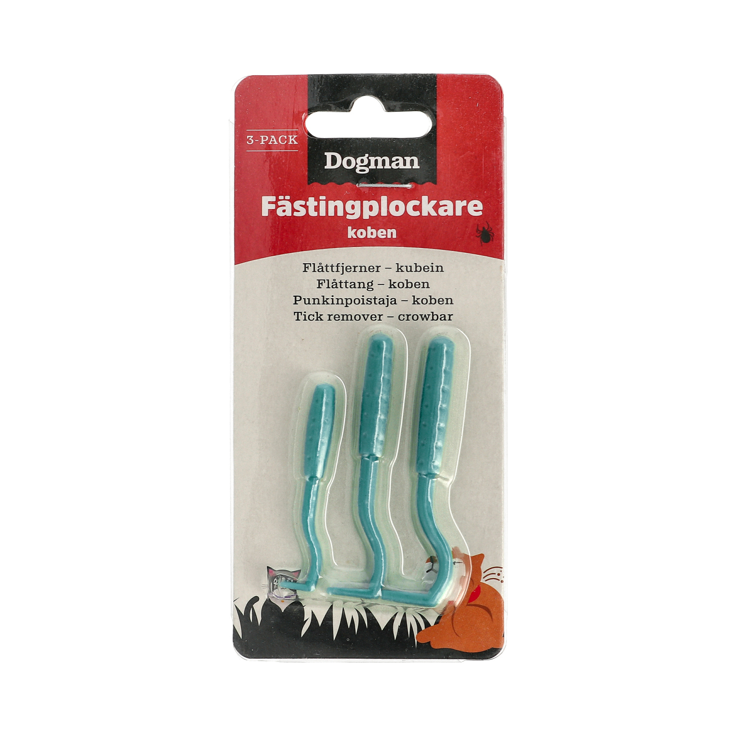 Buy Dogman Tick Picker Crowbar 3-pack for your dog or cat | Tinybuddy
