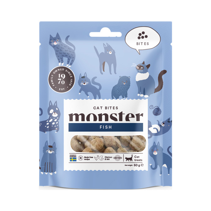 Buy Monster Cat Soft Bites Fish for your dog or cat | Tinybuddy