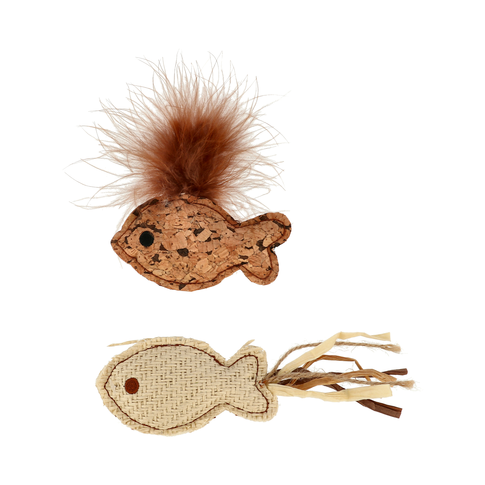 Buy Dogman Natural Cat Toy 2-pack Fish for your dog or cat | Tinybuddy