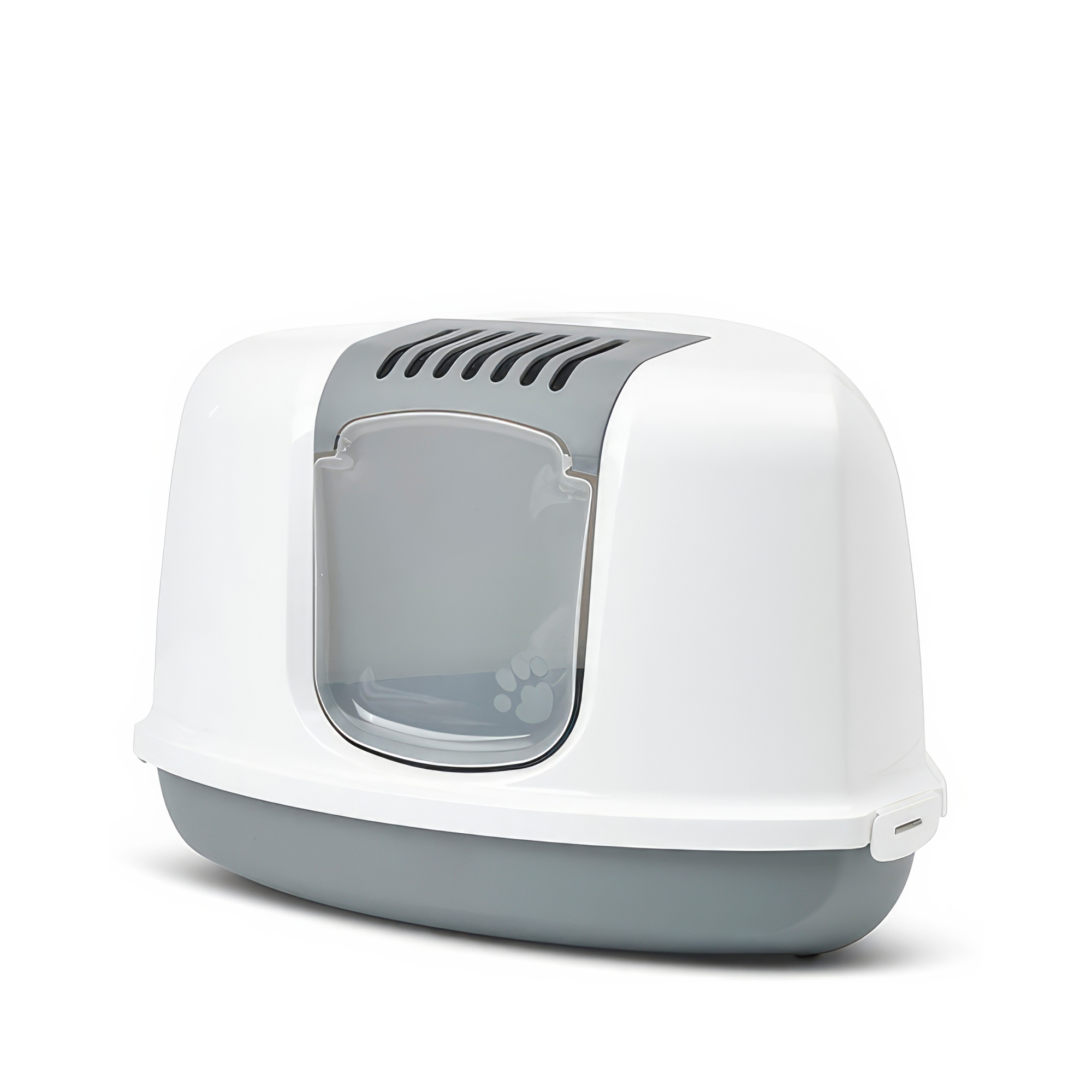 Buy Nestor Corner Cat Litter Box Cold Grey | Tinybuddy