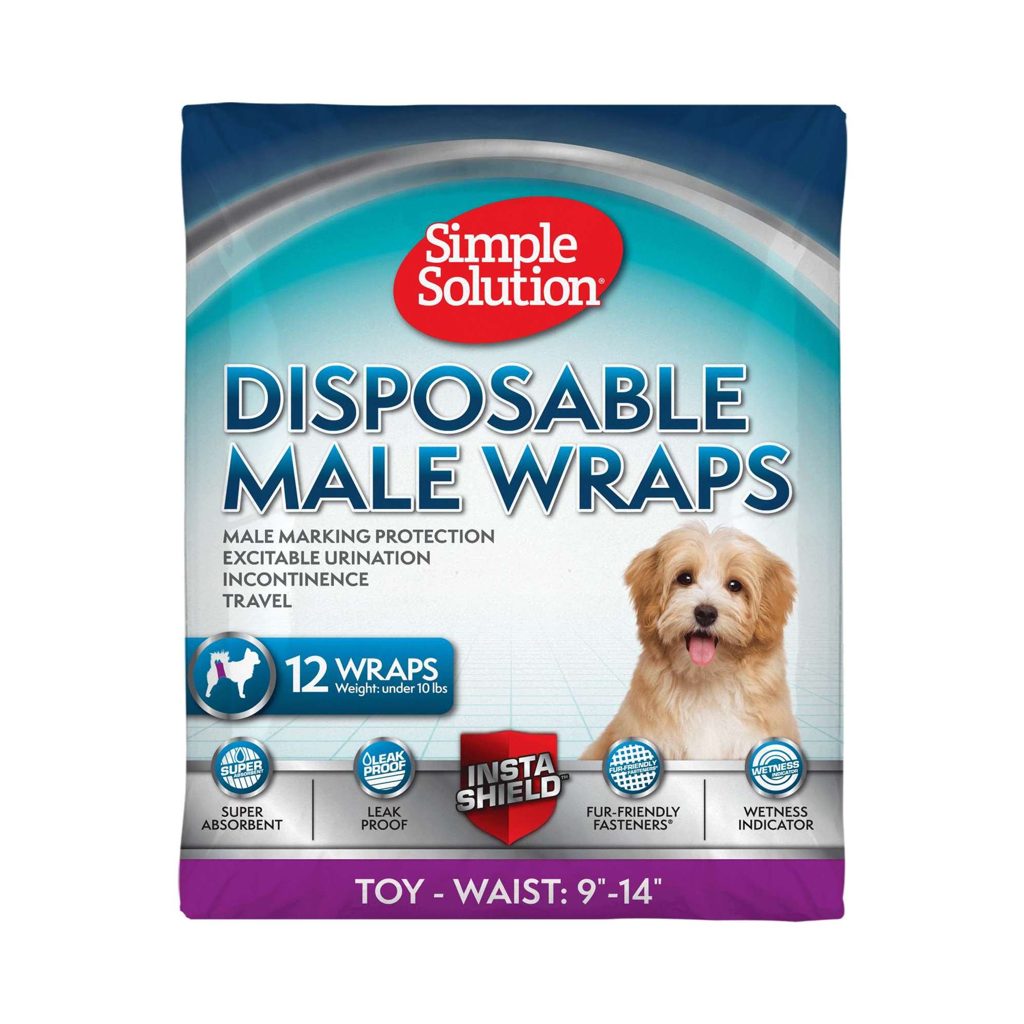 Buy Simple Solution Disposable Male Wraps 12-pack | Tinybuddy