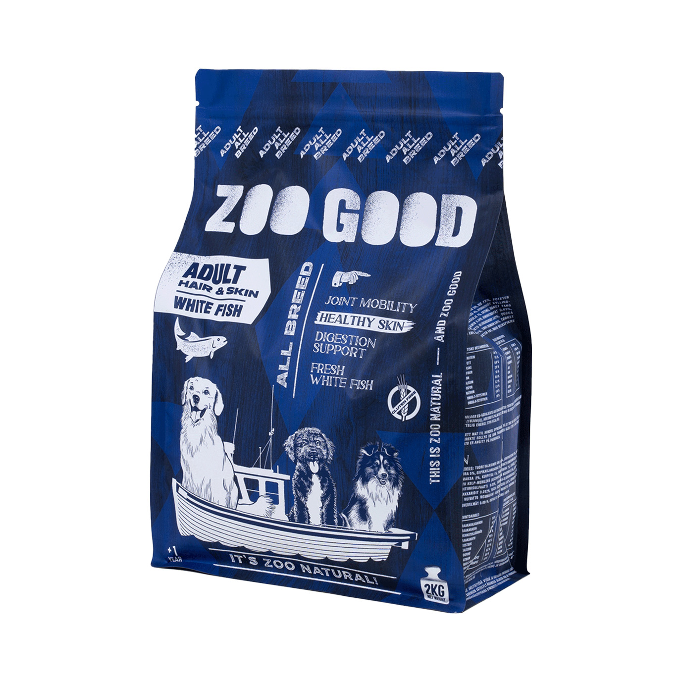 Buy ZOO GOOD White fish Skin & Hair Adult All Breed | Tinybuddy